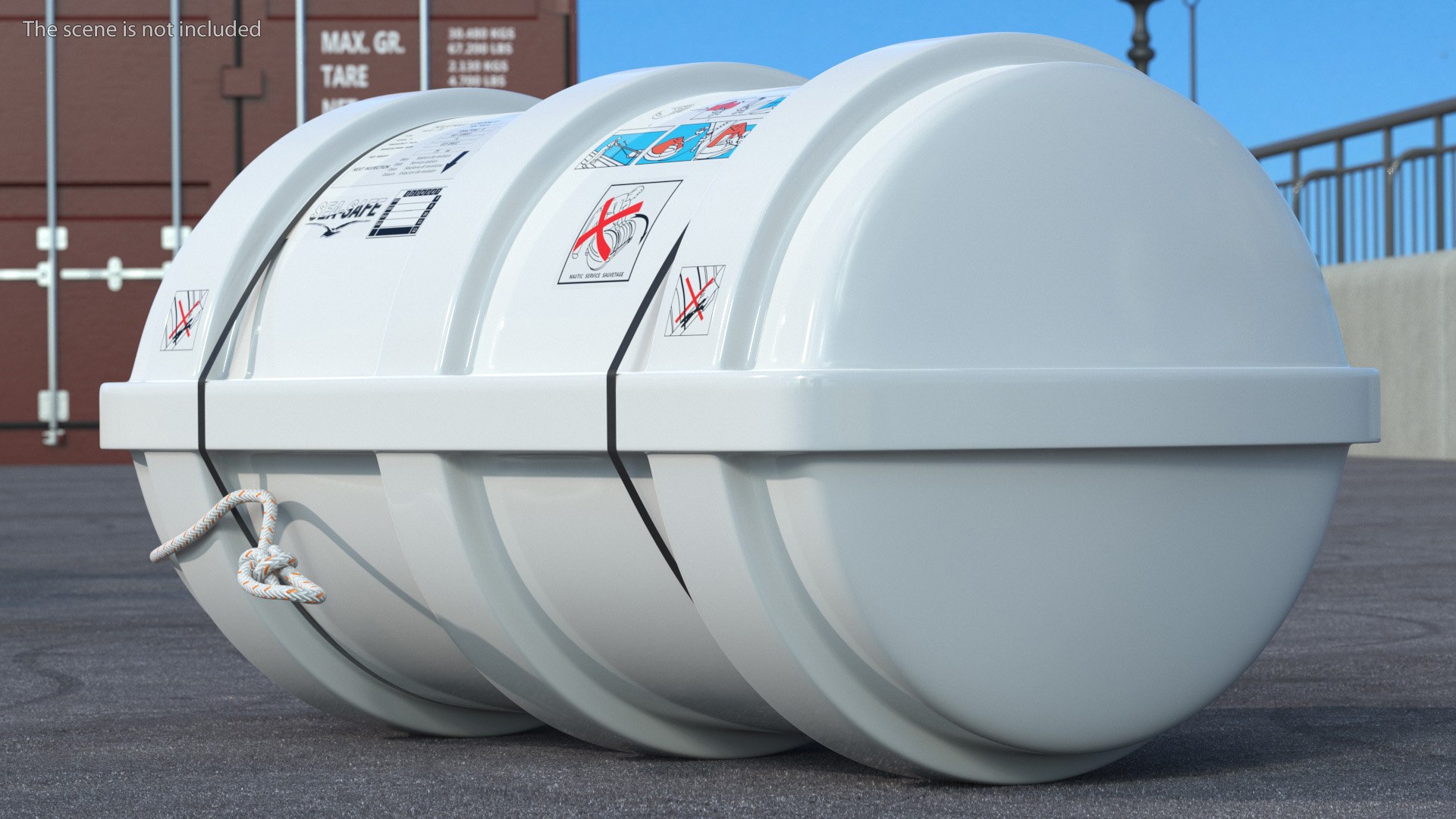 Inflatable Life Raft Capsule 3D model - TurboSquid 1999871