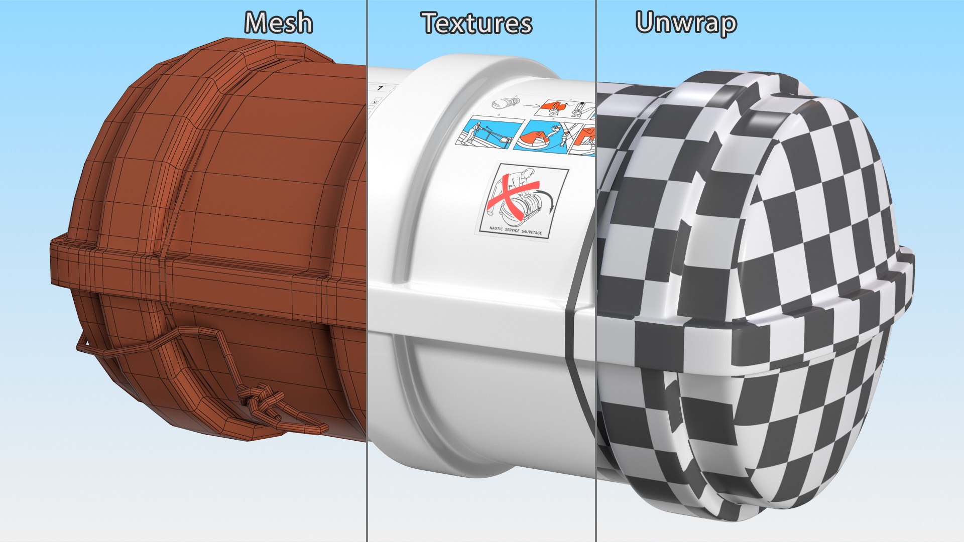 Inflatable Life Raft Capsule 3D model - TurboSquid 1999871