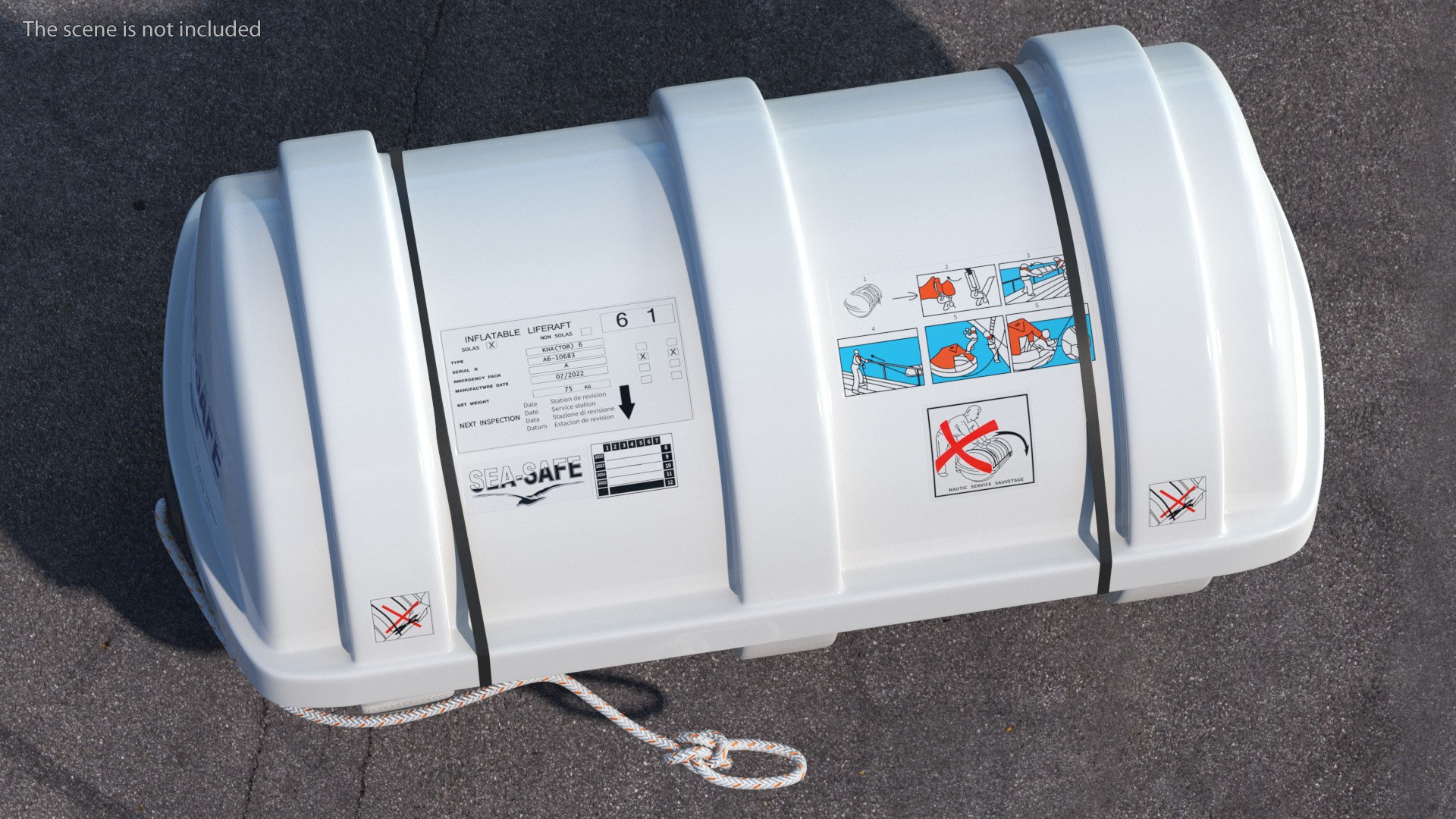 Inflatable Life Raft Capsule 3D model - TurboSquid 1999871