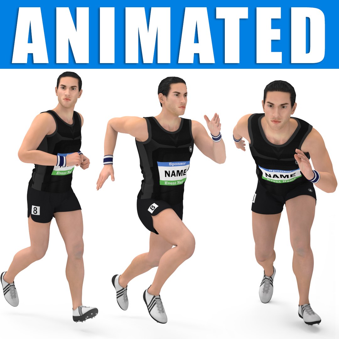 3D Athlete Action Set-01 - TurboSquid 2006689