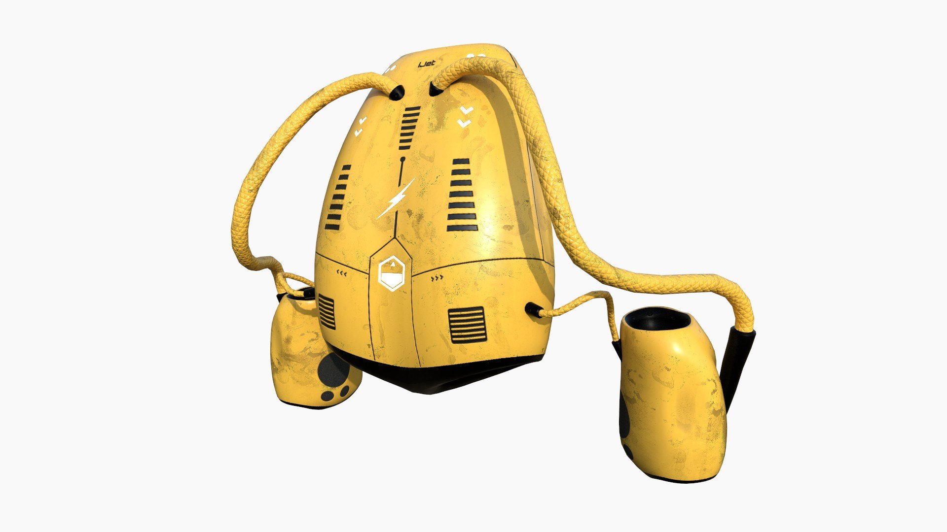 Jetpack I05 Yellow Black - SciFi Character Design 3D - TurboSquid 1968106