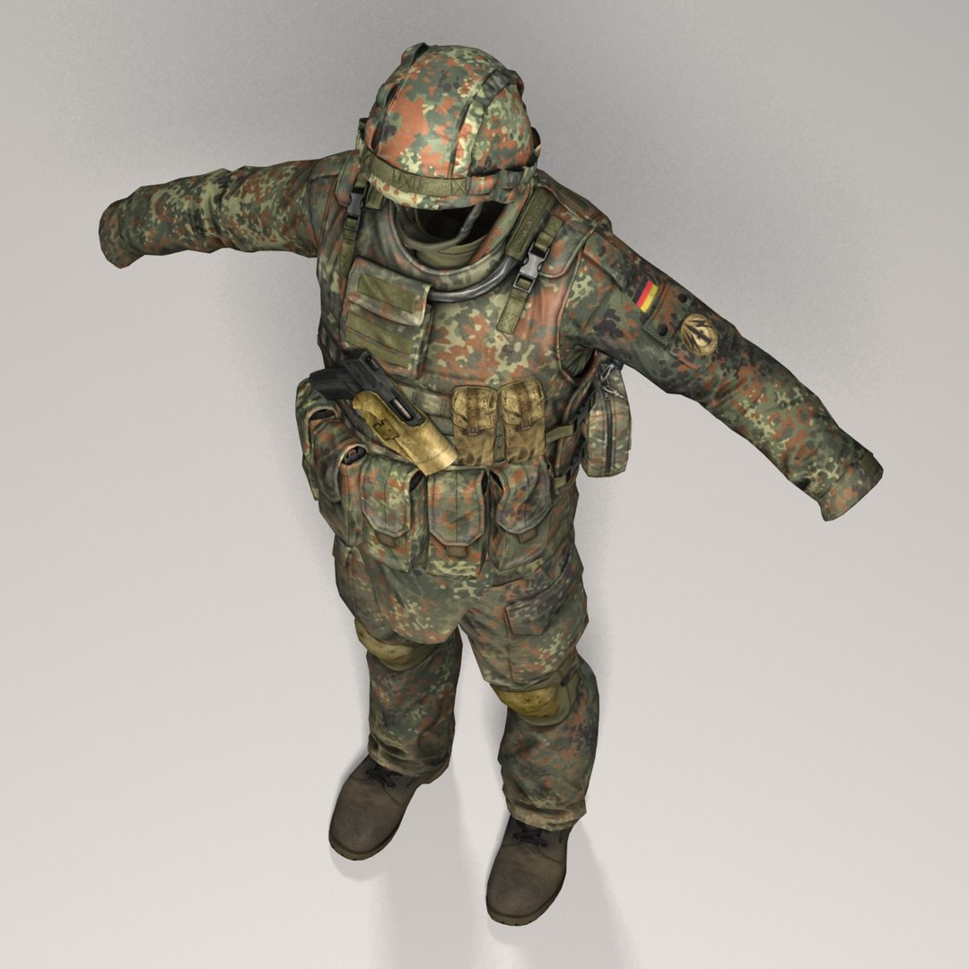 3d Model Qualitative Soldier Cloth Set