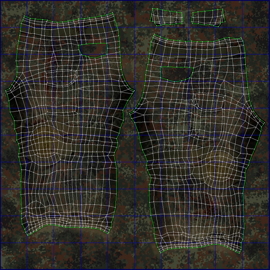 3d Model Qualitative Soldier Cloth Set