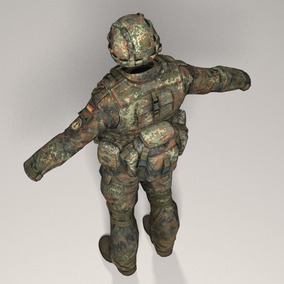 3d Model Qualitative Soldier Cloth Set