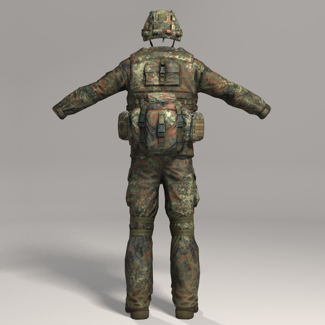 3d Model Qualitative Soldier Cloth Set
