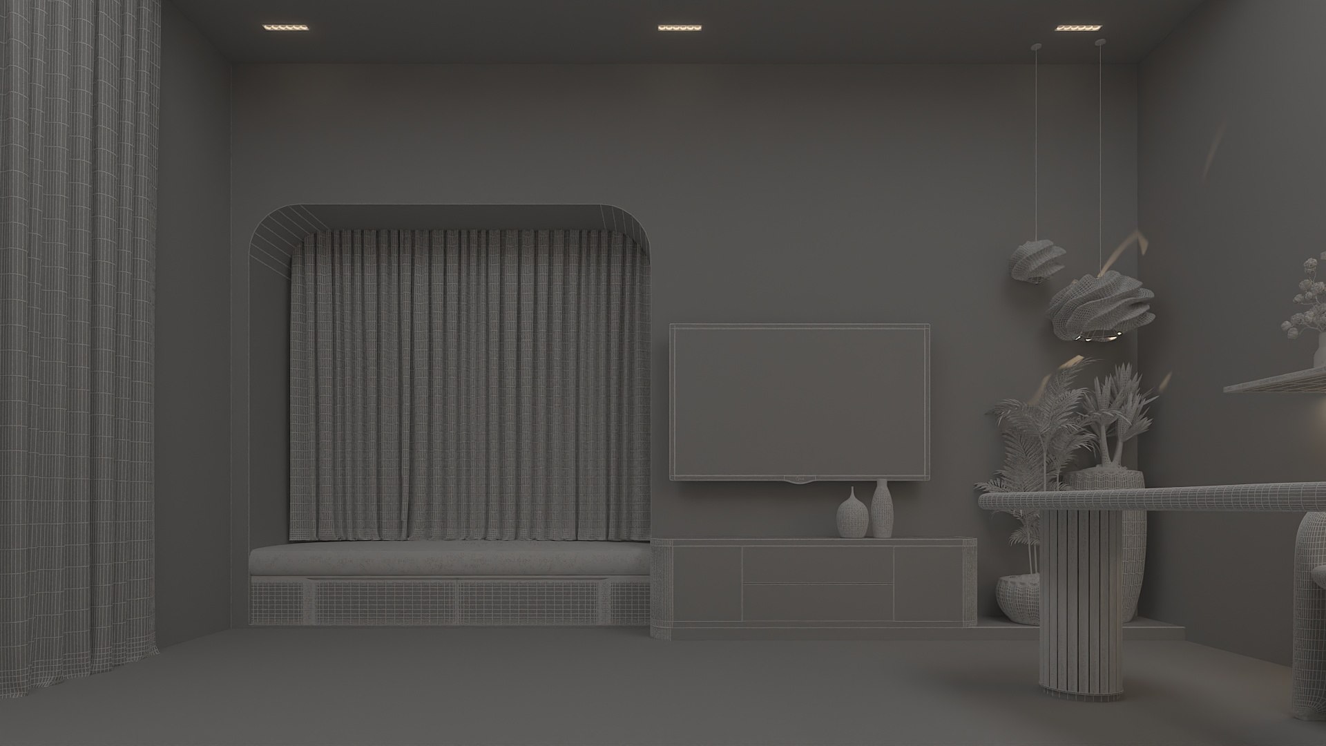 Bedroom Boho Bedroom Design 3D Model - TurboSquid 2236908