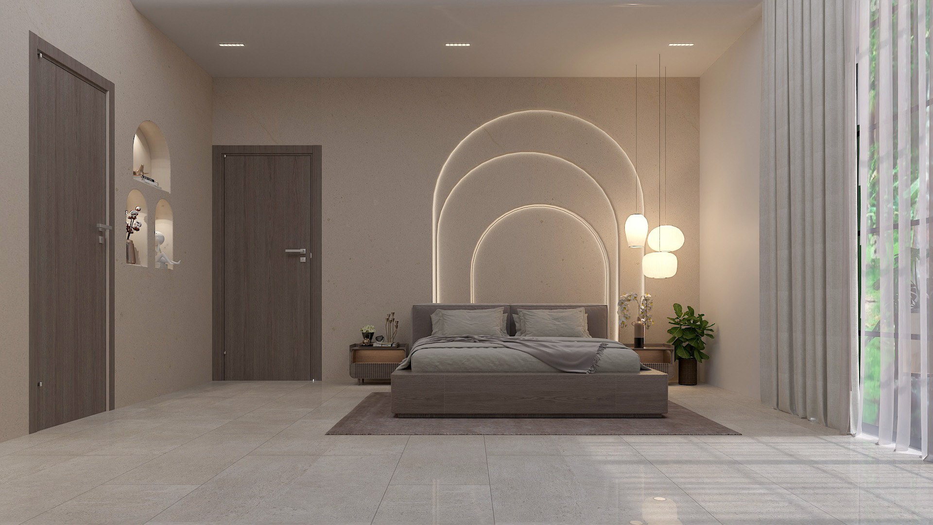 Bedroom Boho Bedroom Design 3D Model - TurboSquid 2236908