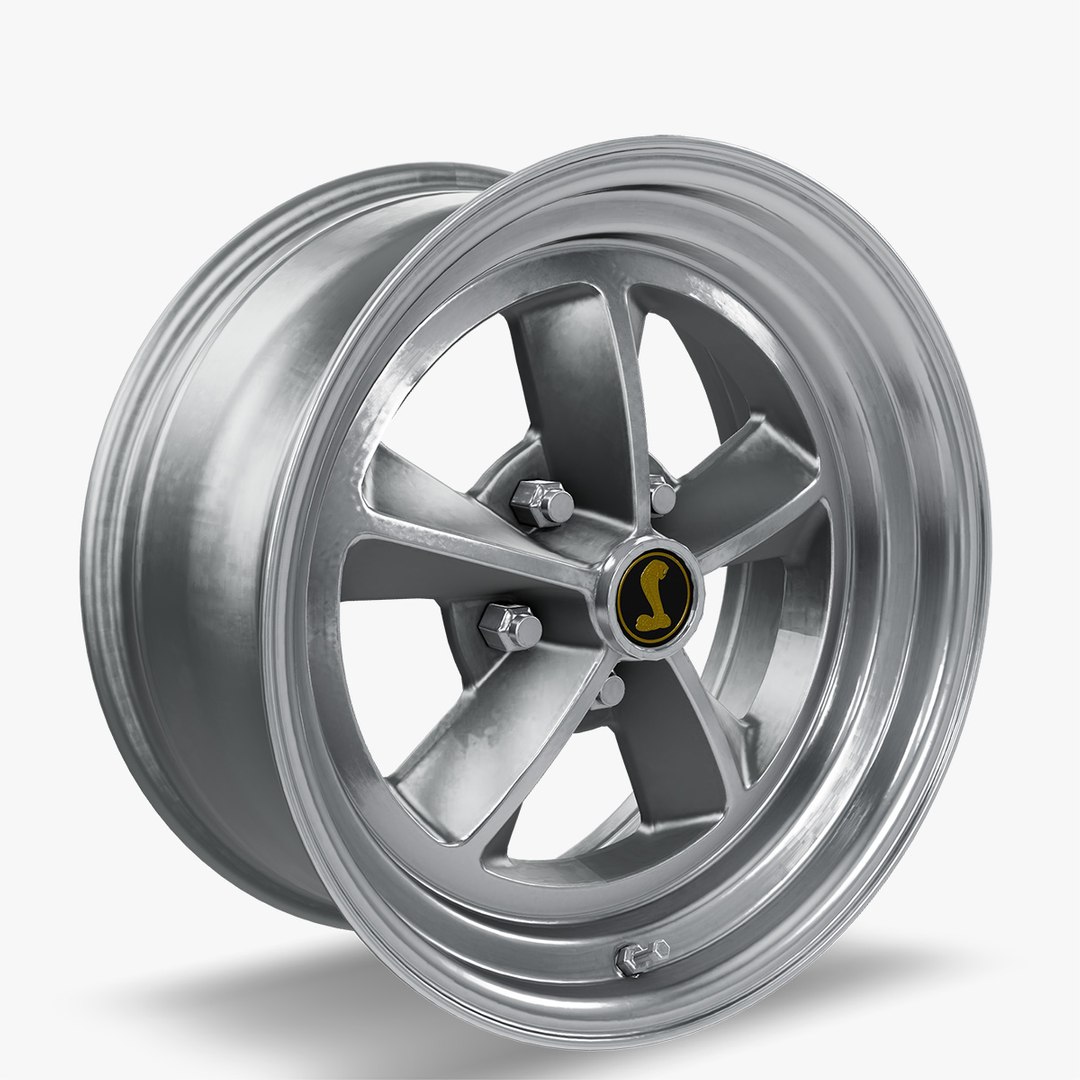 Legendary Wheel Co GT9 Alloy Wheel 17x8 Natural Machined 1965-1973 3D ...