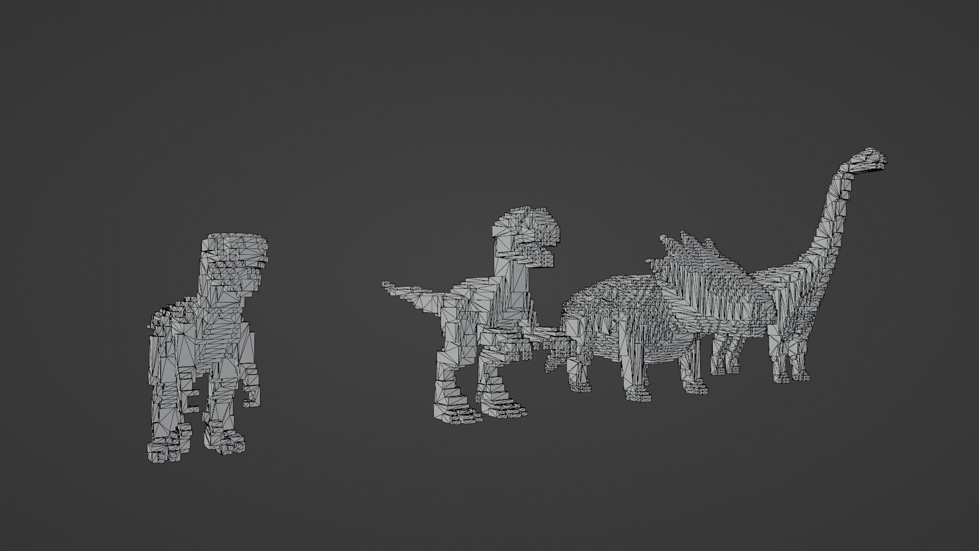 3D Voxel Dinosaur Collection - TurboSquid 1946446