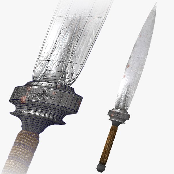3d model fantasy medieval dagger
