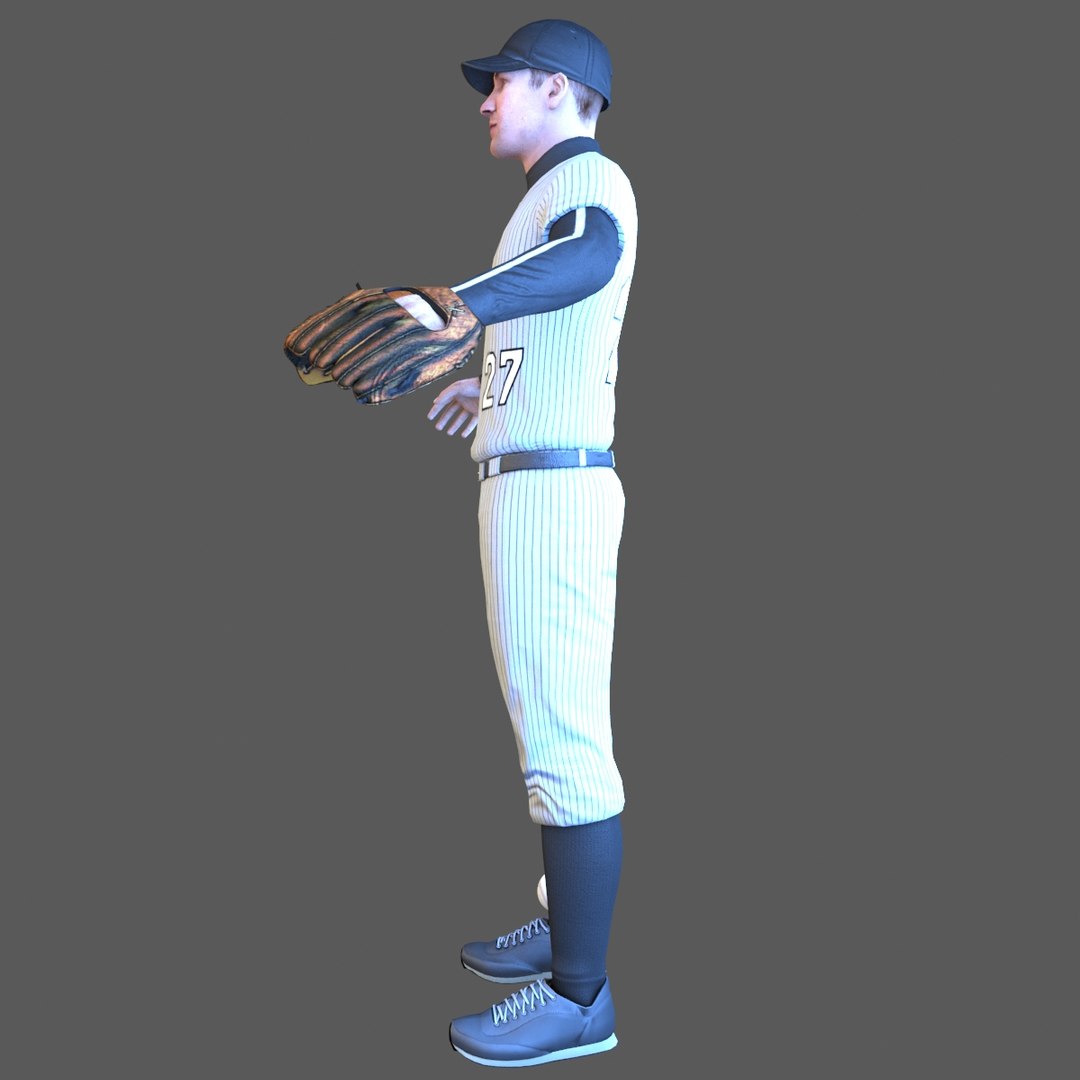 3D Model Baseball Player Ball - TurboSquid 1462964