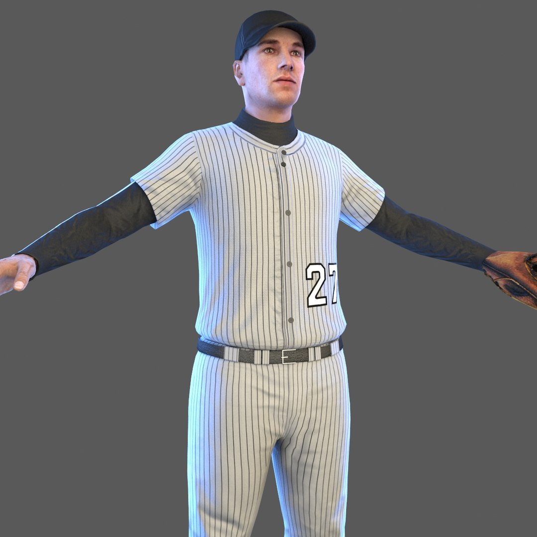 3D Model Baseball Player Ball - TurboSquid 1462964