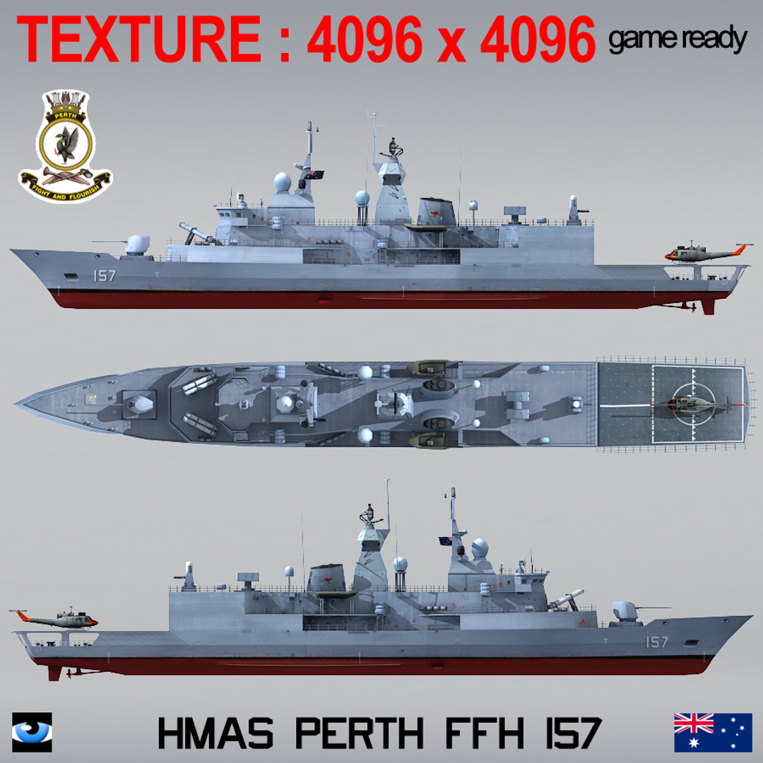 3D hmas australian navy scene - TurboSquid 1359588