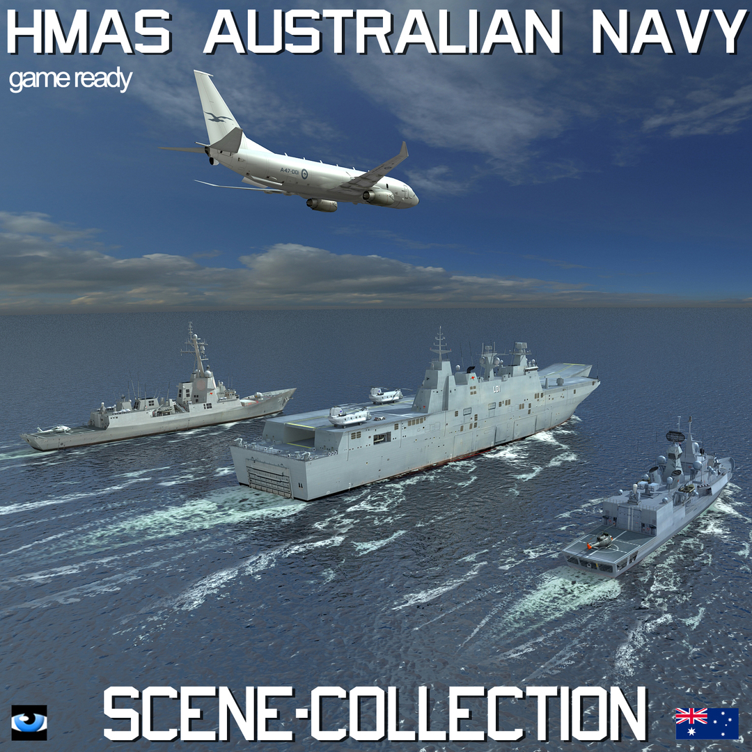 3D hmas australian navy scene - TurboSquid 1359588