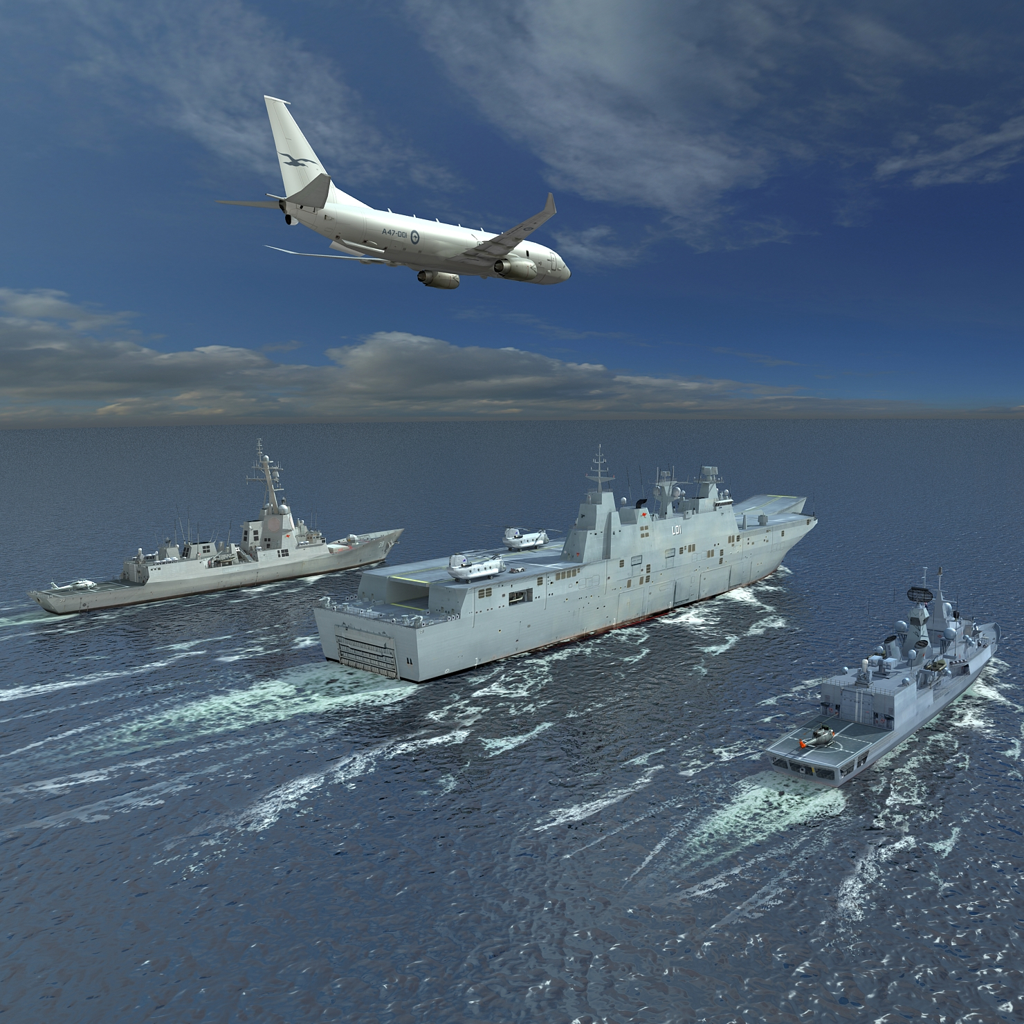 3D hmas australian navy scene - TurboSquid 1359588