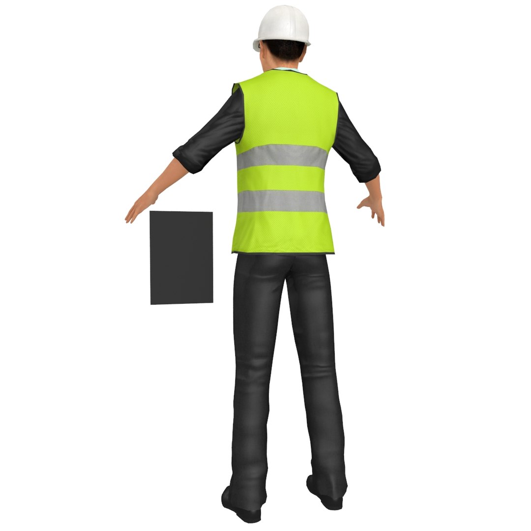 3D Female Engineer Model - TurboSquid 1356271