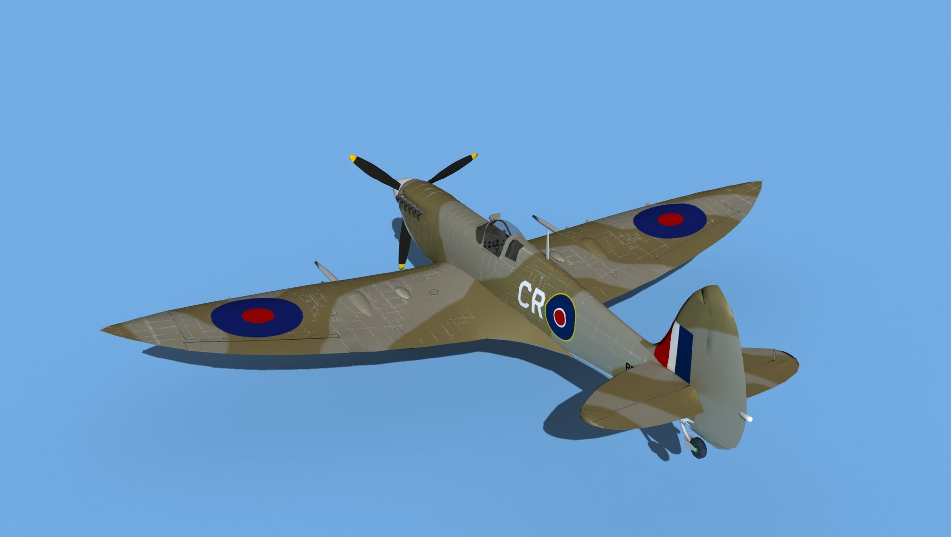3D Supermarine Spitfire Mk VIIIb V03 - TurboSquid 1925175