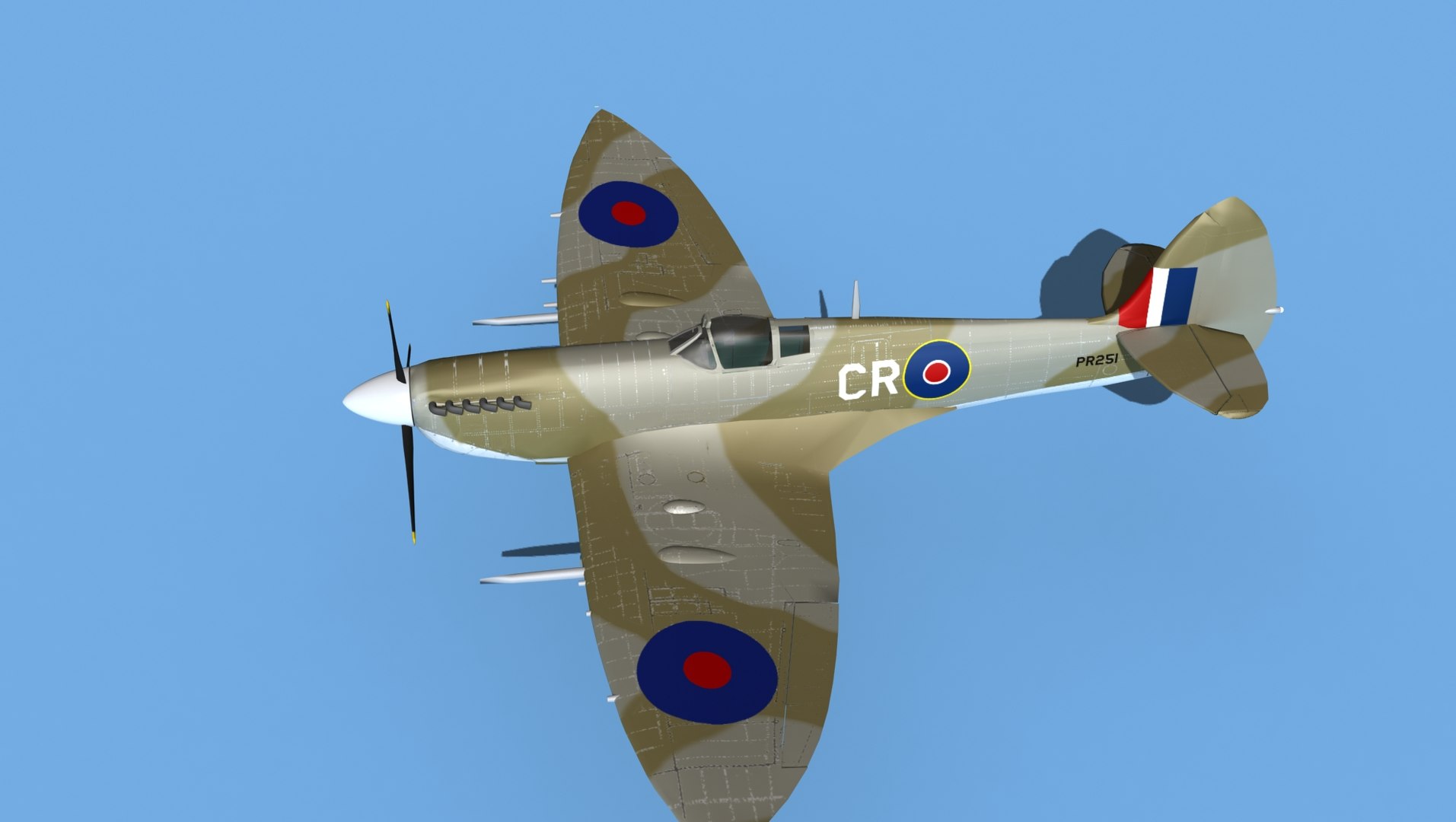 3D Supermarine Spitfire Mk VIIIb V03 - TurboSquid 1925175