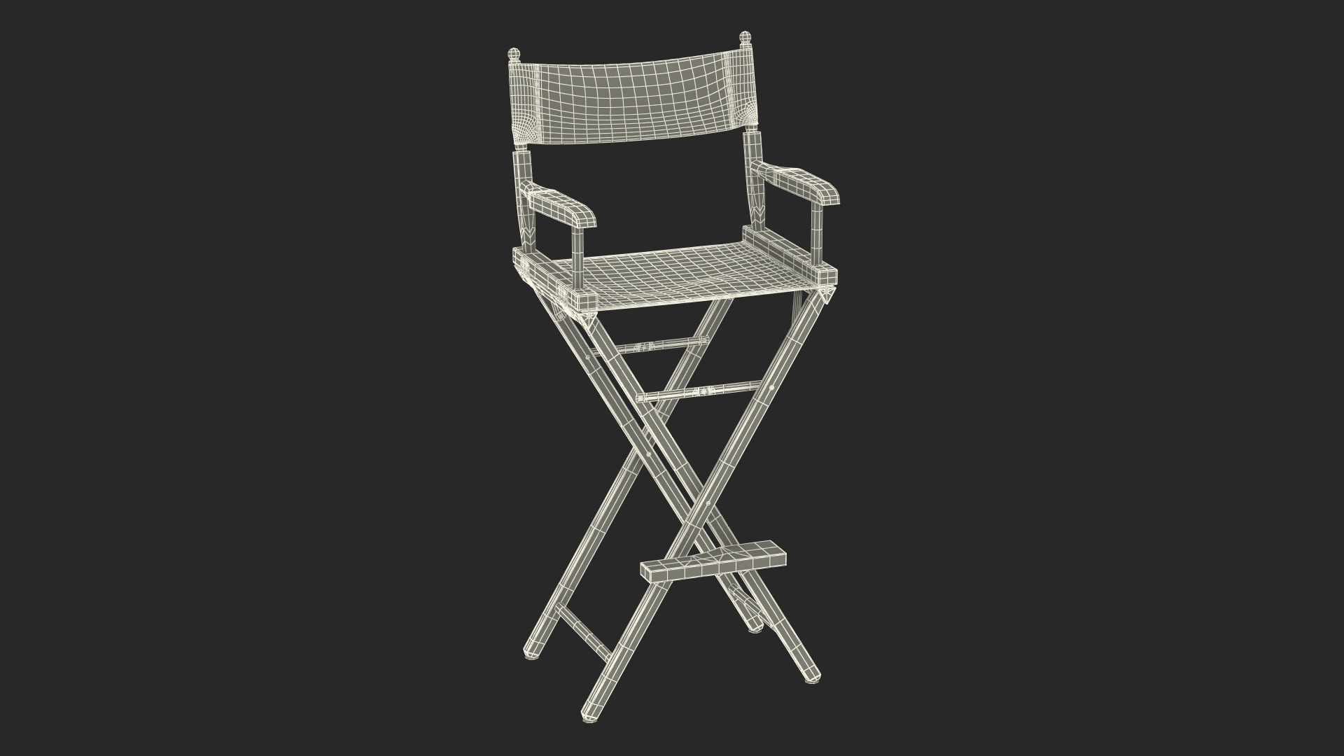 Tall Folding Chair 3D model - TurboSquid 2018136