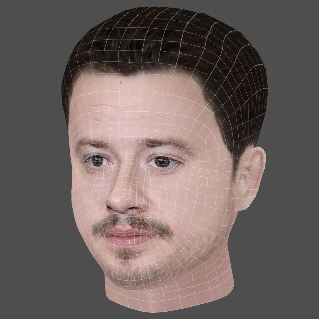 3D Joseph Quinn Head - Low Poly Head For Game - TurboSquid 2298722
