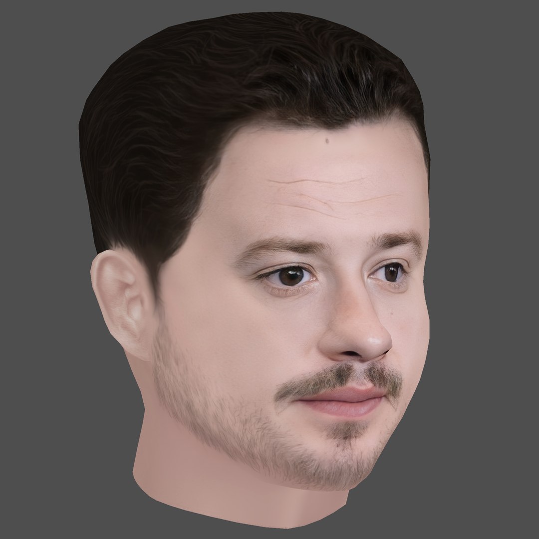3D Joseph Quinn Head - Low Poly Head For Game - TurboSquid 2298722