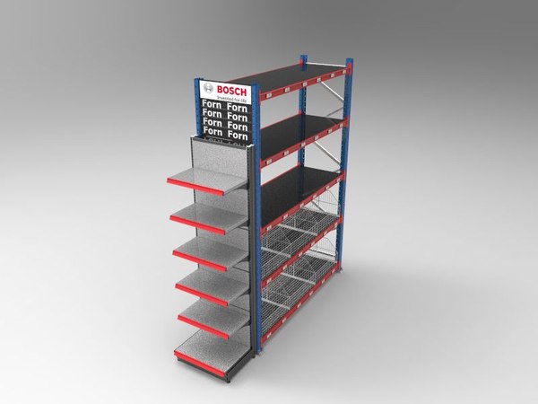 Small Warehouse Rack Storage shelves 3D model - TurboSquid 1900332