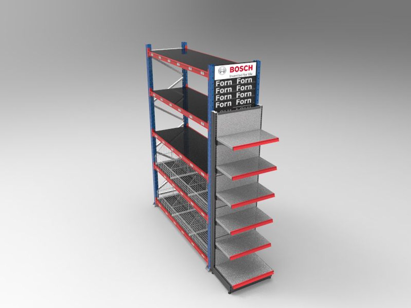 Small Warehouse Rack Storage Shelves 3D Model - TurboSquid 1900332