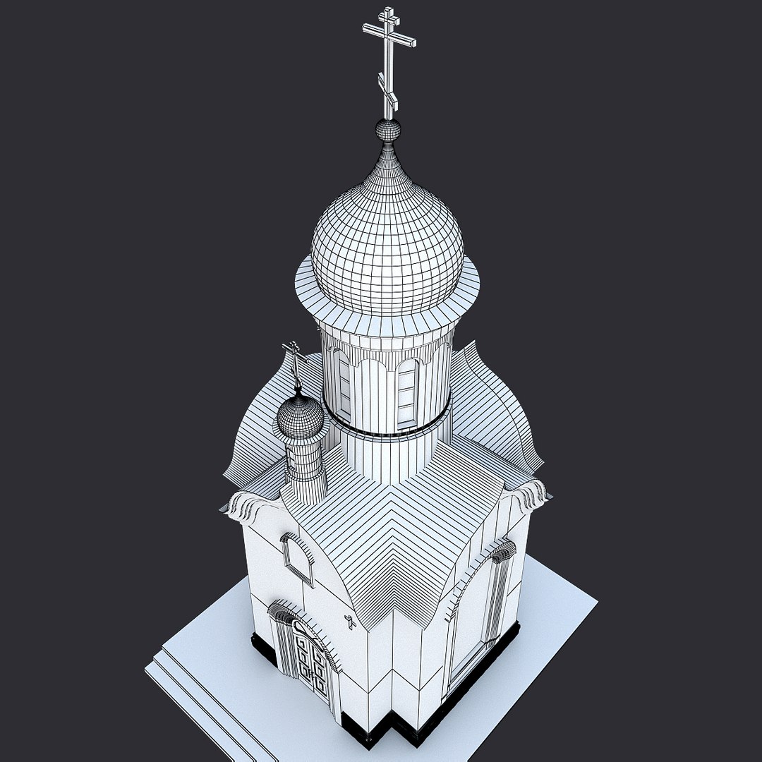 Orthodox Chapel 3d Model