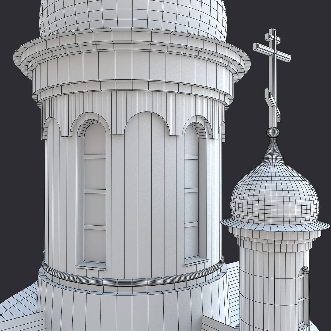 Orthodox Chapel 3d Model