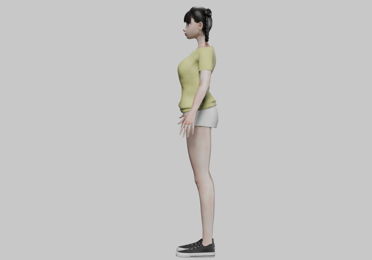 Cute Basic Girl V28726 3D Model - TurboSquid 2263517