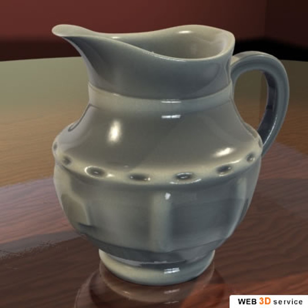 3d jug photorealistic shaders model