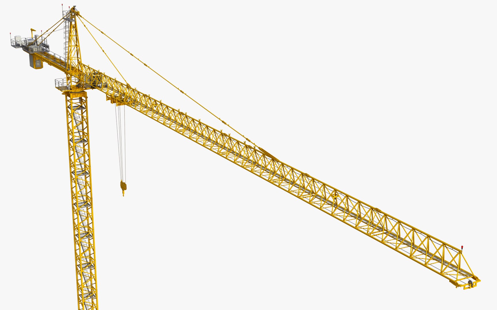 Tower Crane Potain MD 509 M20 3D model - TurboSquid 1830024