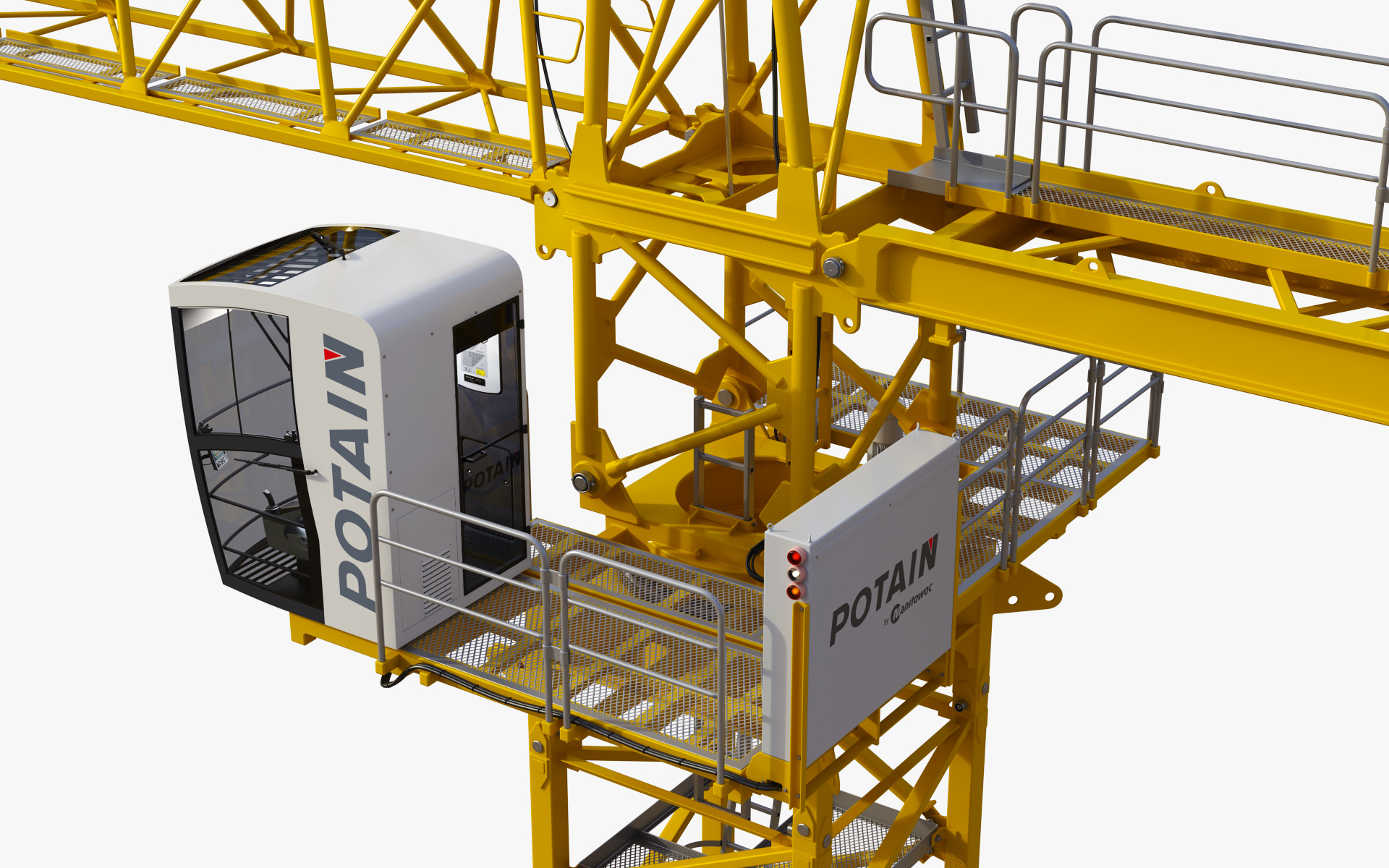 Tower Crane Potain MD 509 M20 3D model - TurboSquid 1830024