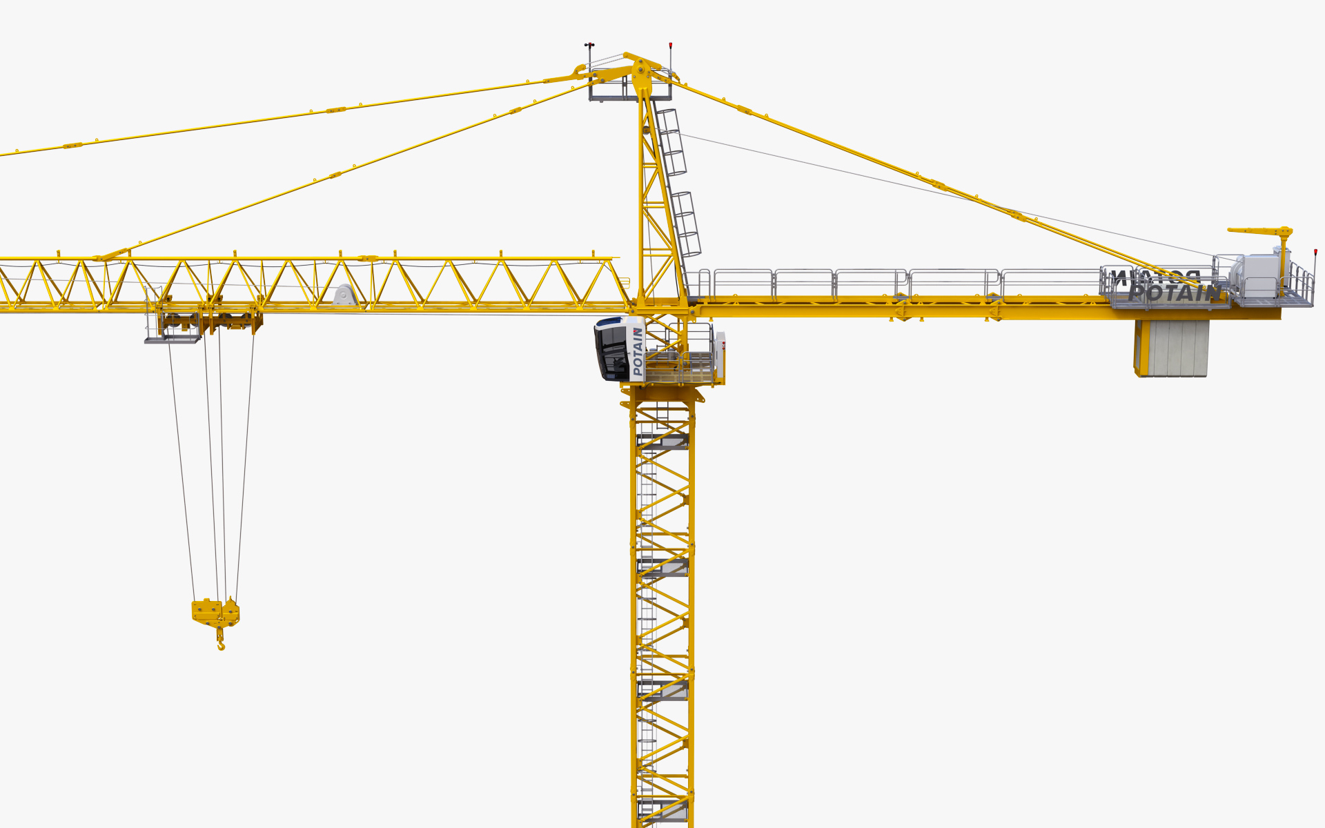 modelo 3d Grúa torre Potain MD 509 M20 - TurboSquid 1830024