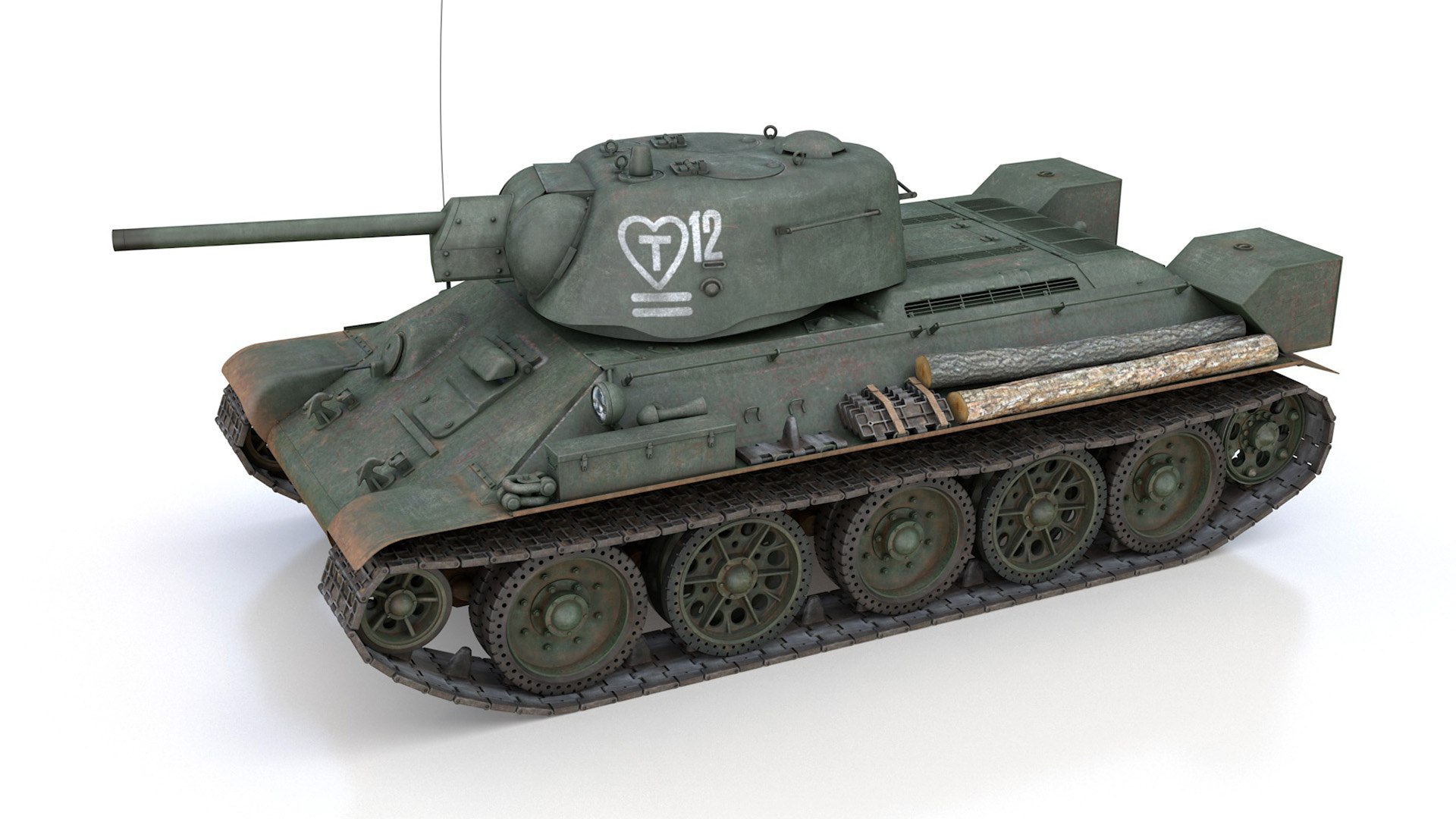 T-34-76 1942 - 12 3D Model - TurboSquid 1694552