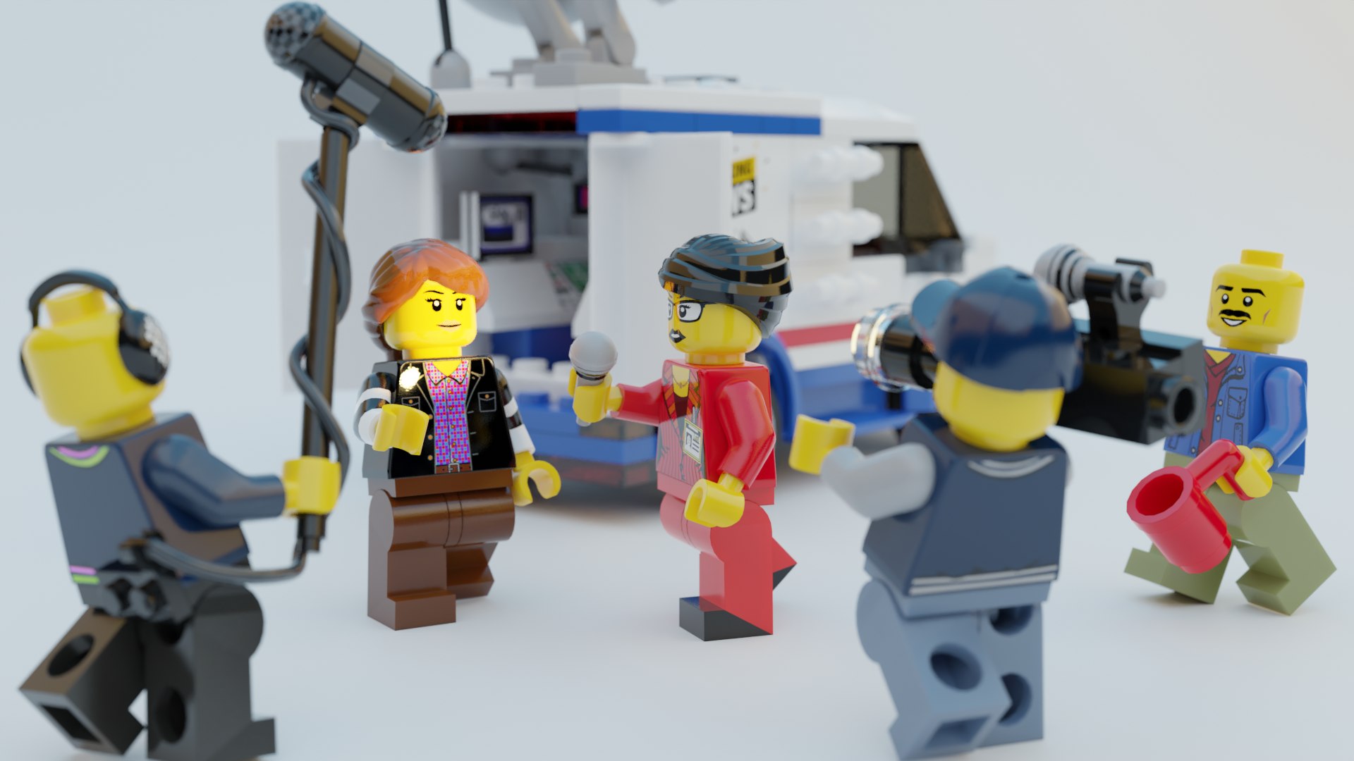 3D Lego News Crew Reporters - TurboSquid 1833522