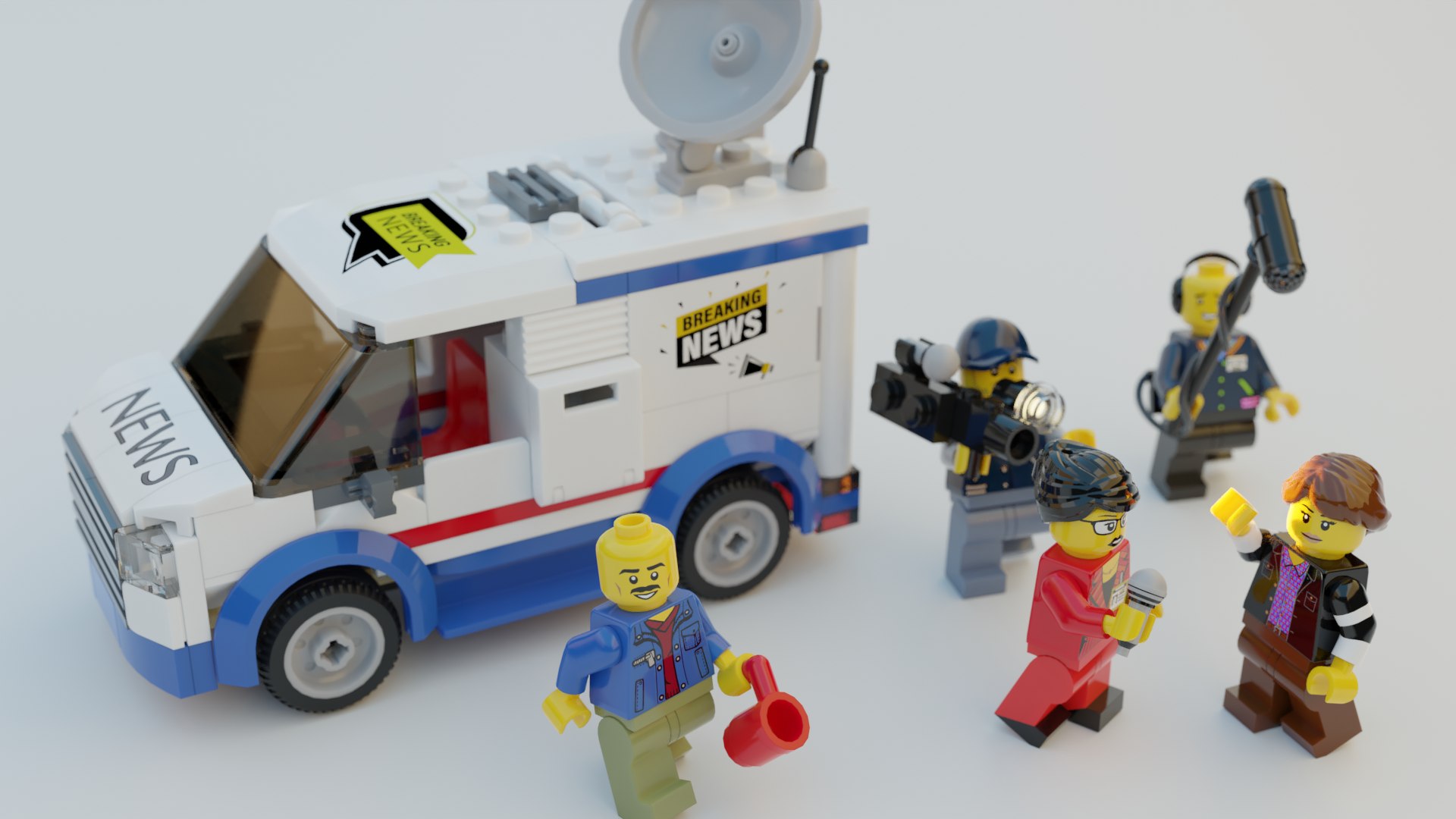 3D Lego News Crew Reporters - TurboSquid 1833522