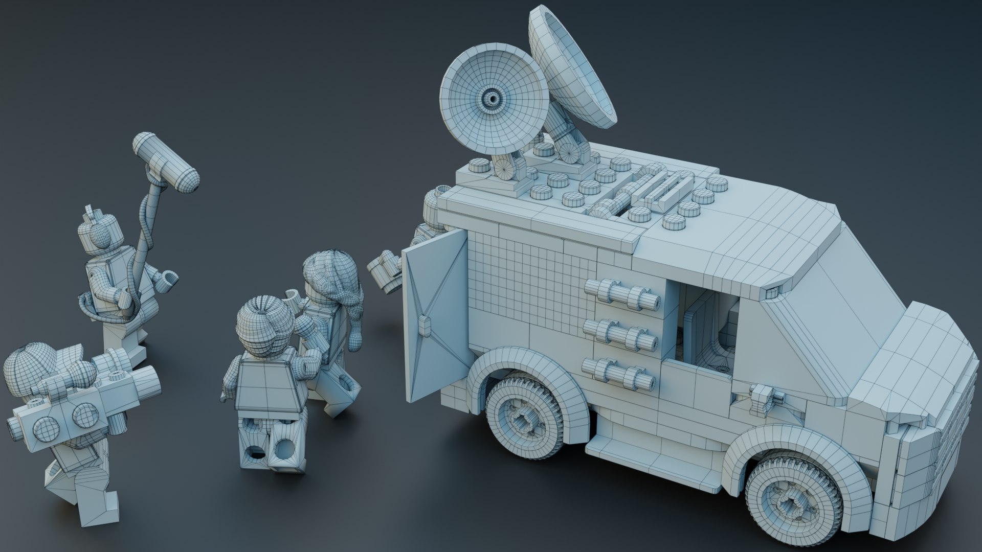 3D Lego News Crew Reporters - TurboSquid 1833522