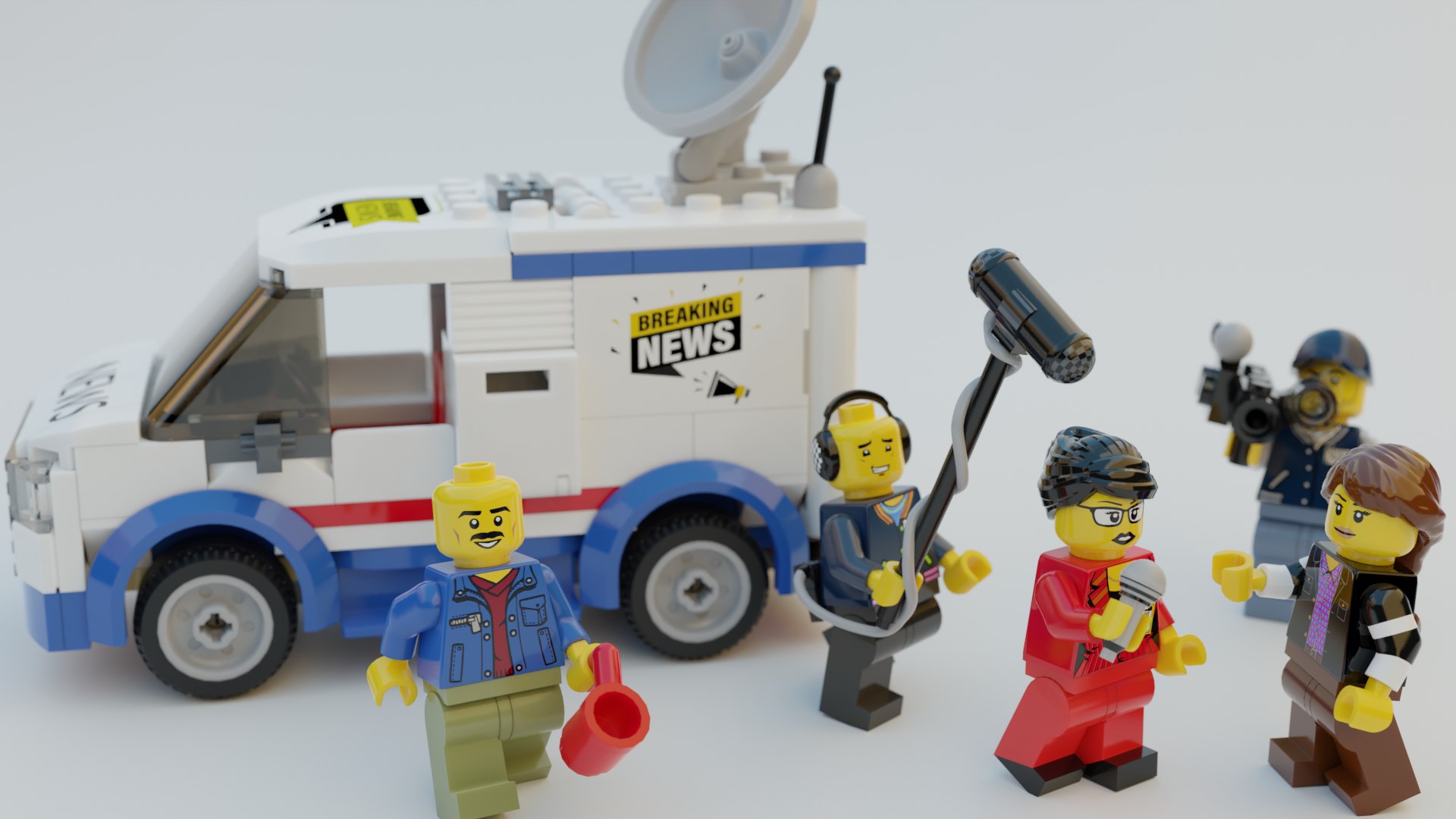 3D Lego News Crew Reporters - TurboSquid 1833522