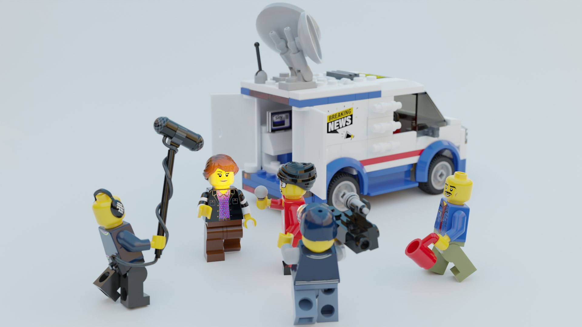 3D Lego News Crew Reporters - TurboSquid 1833522