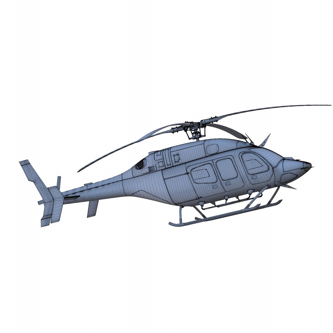 Bell 429 Ems Helicopter 3d Max