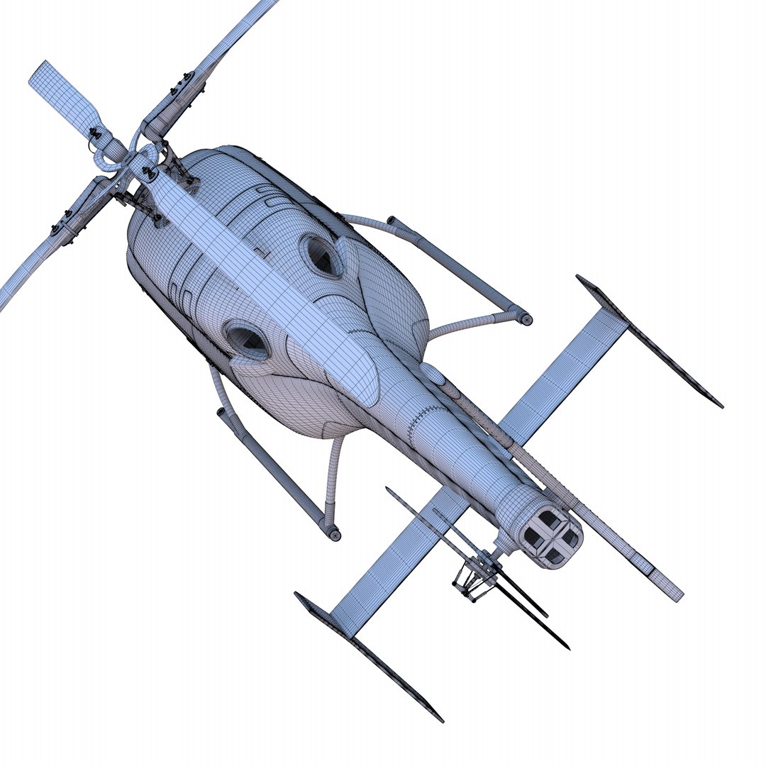 Bell 429 Ems Helicopter 3d Max