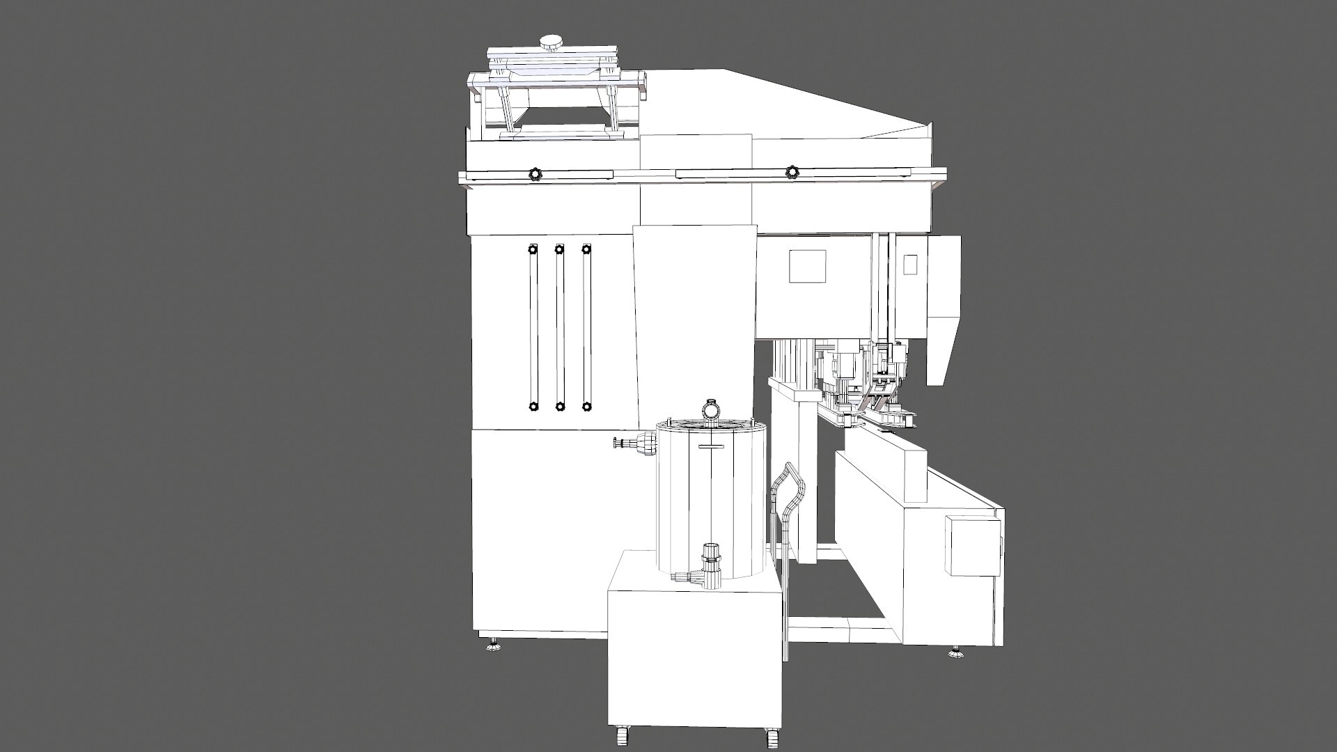 Capping Machine 3D Model - TurboSquid 2330799