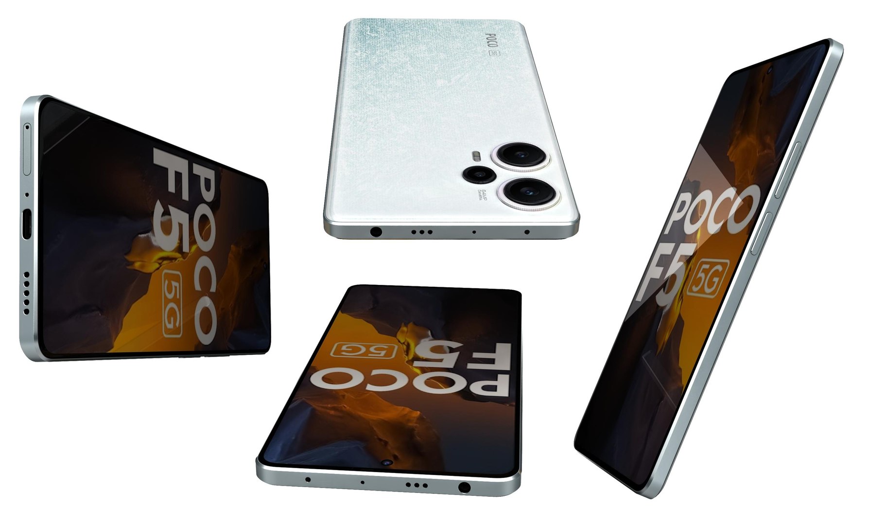 Xiaomi Poco F5 White 3D Model - TurboSquid 2082722