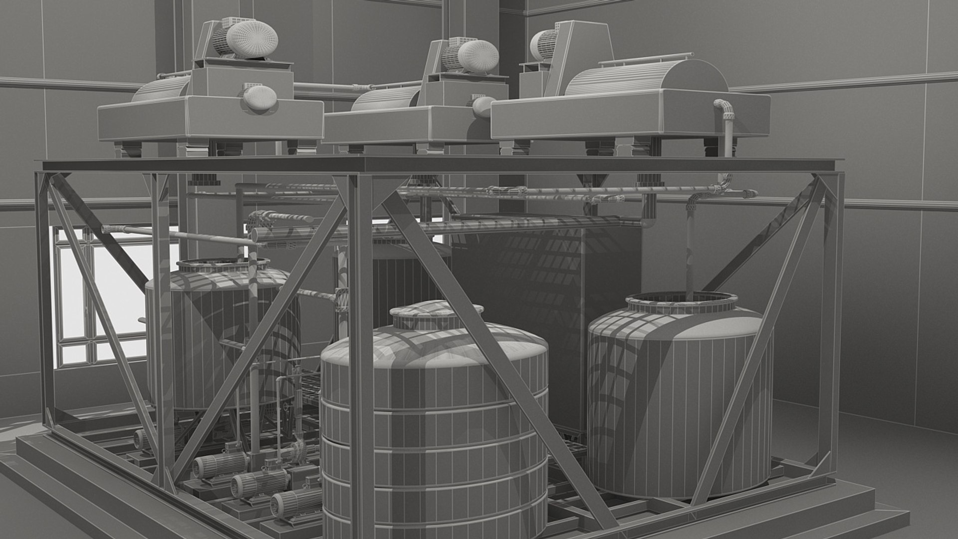 Factory Interior 3D Model - TurboSquid 2382223