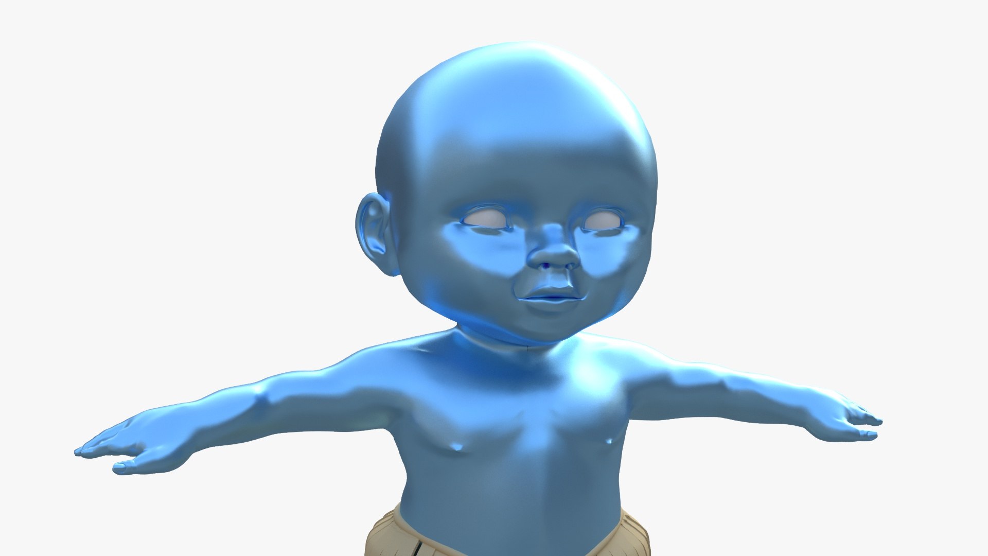 3D Blue Child Model - TurboSquid 1668278