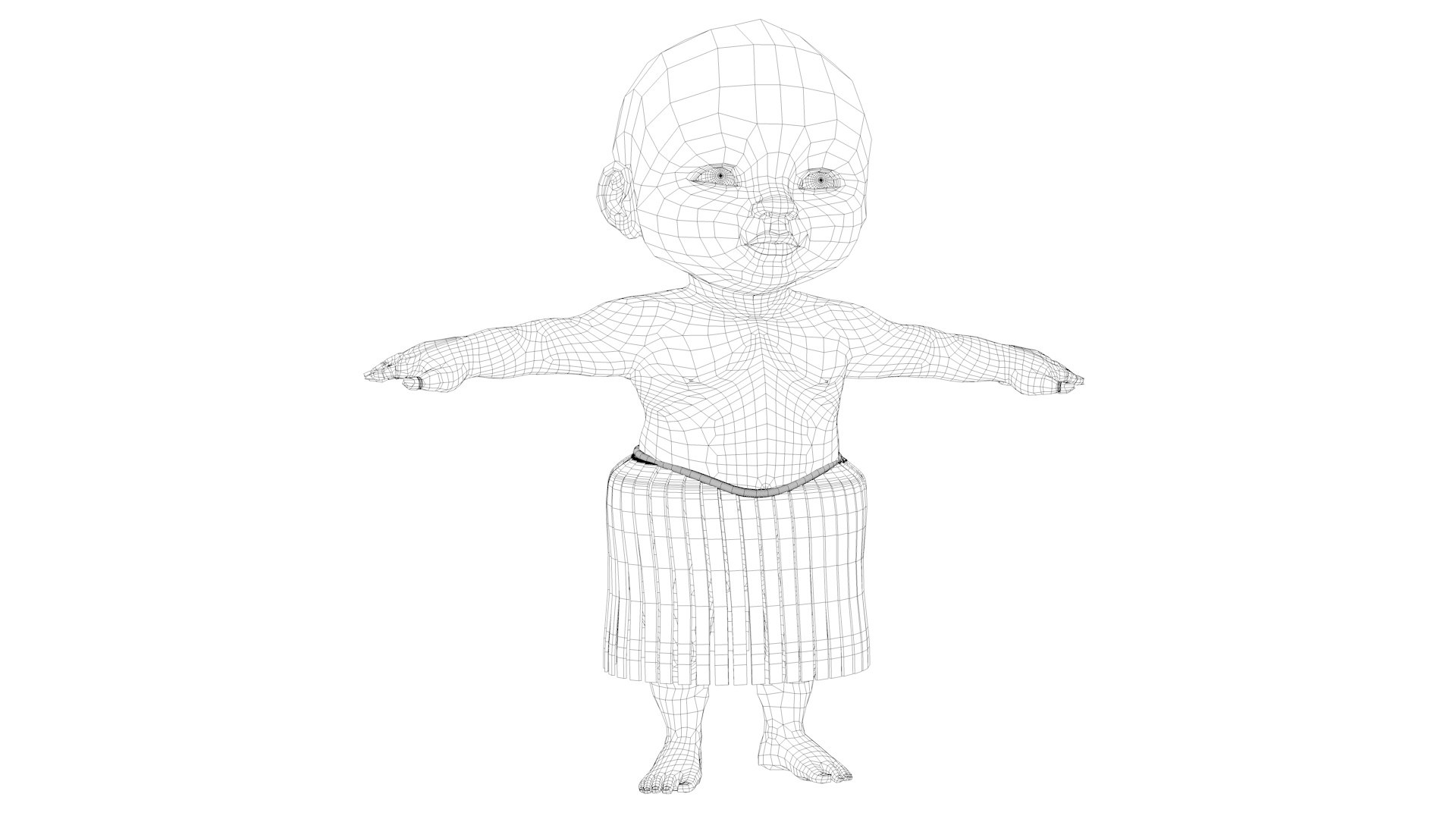 3D Blue Child Model - TurboSquid 1668278