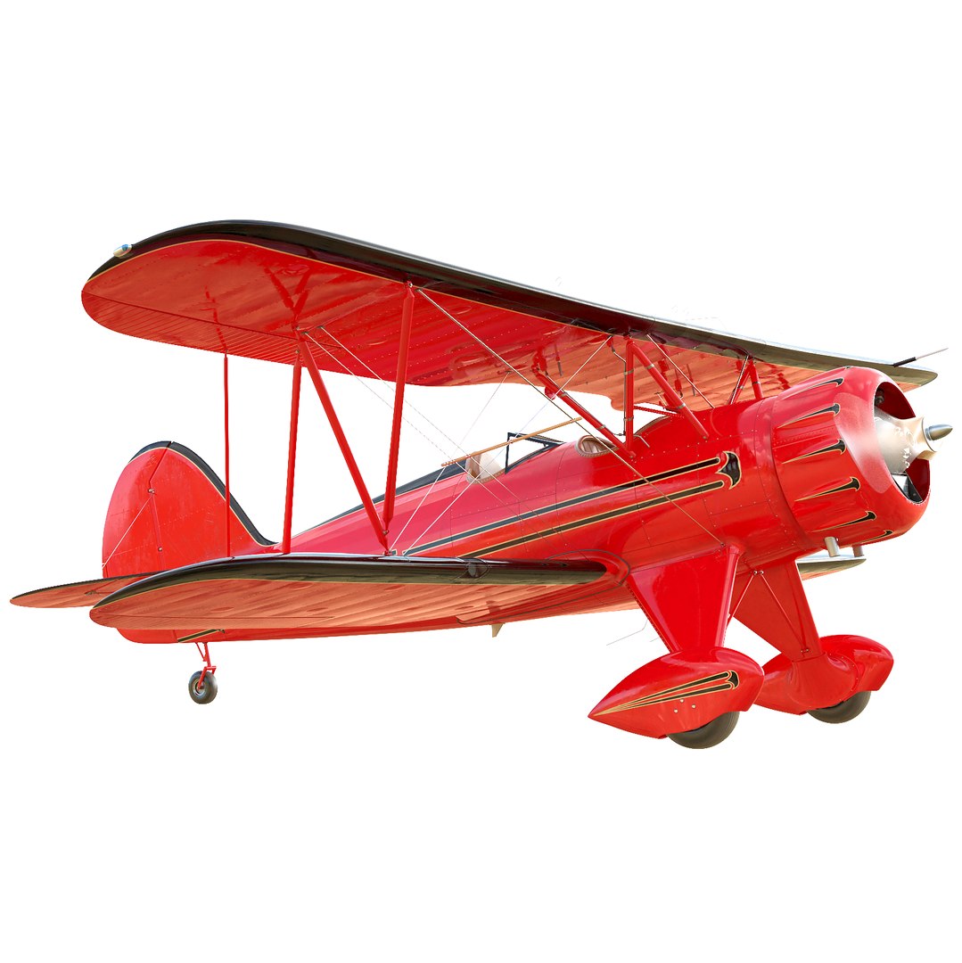 3D WACO Classic YMF-5 Biplane Model - TurboSquid 2409194