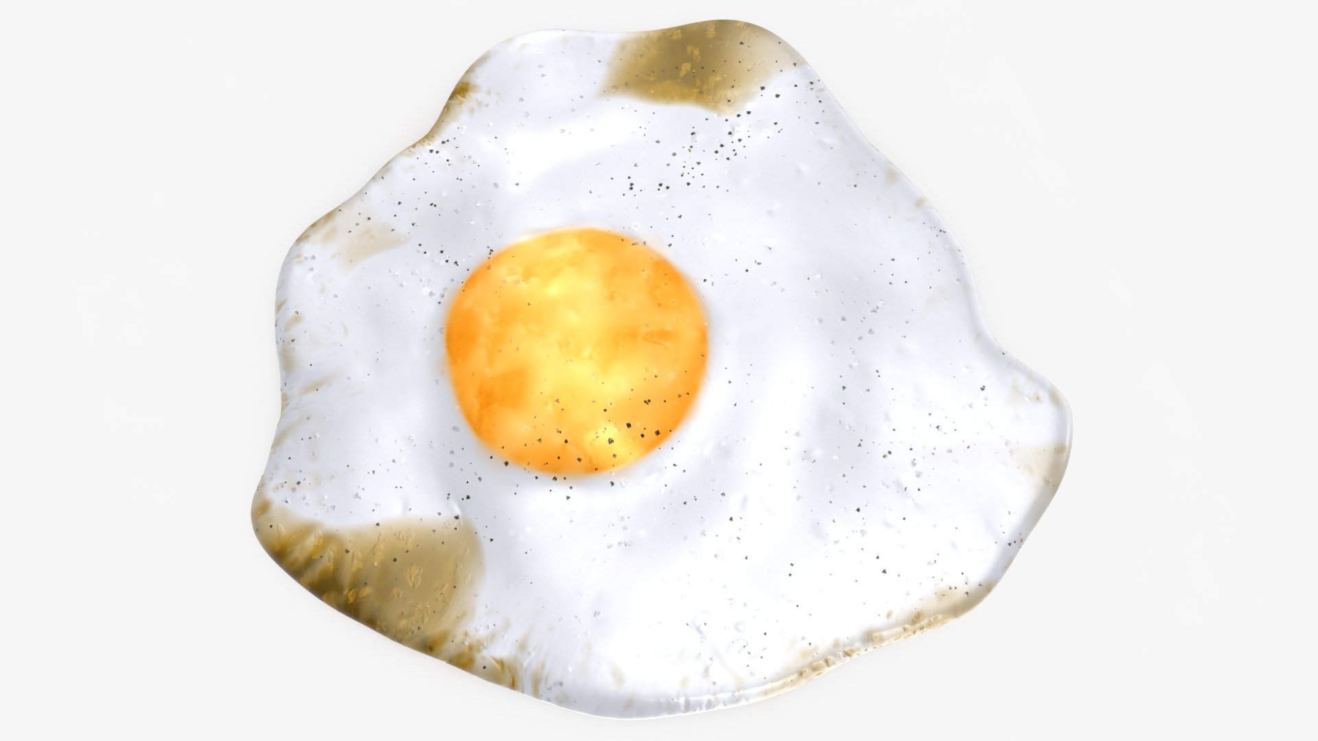 Crispy Fried Egg 3D Model - TurboSquid 1910865