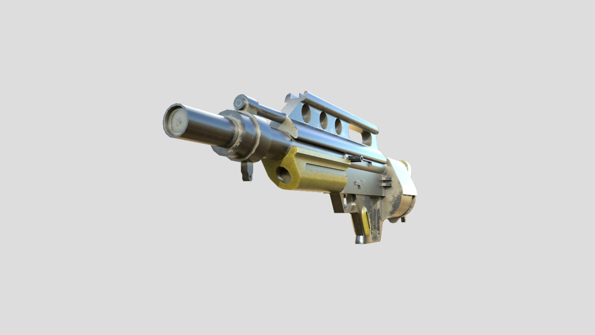 Slugger Gun II 3D Low Poly-Game Ready Gun Model- 012 3D - TurboSquid ...